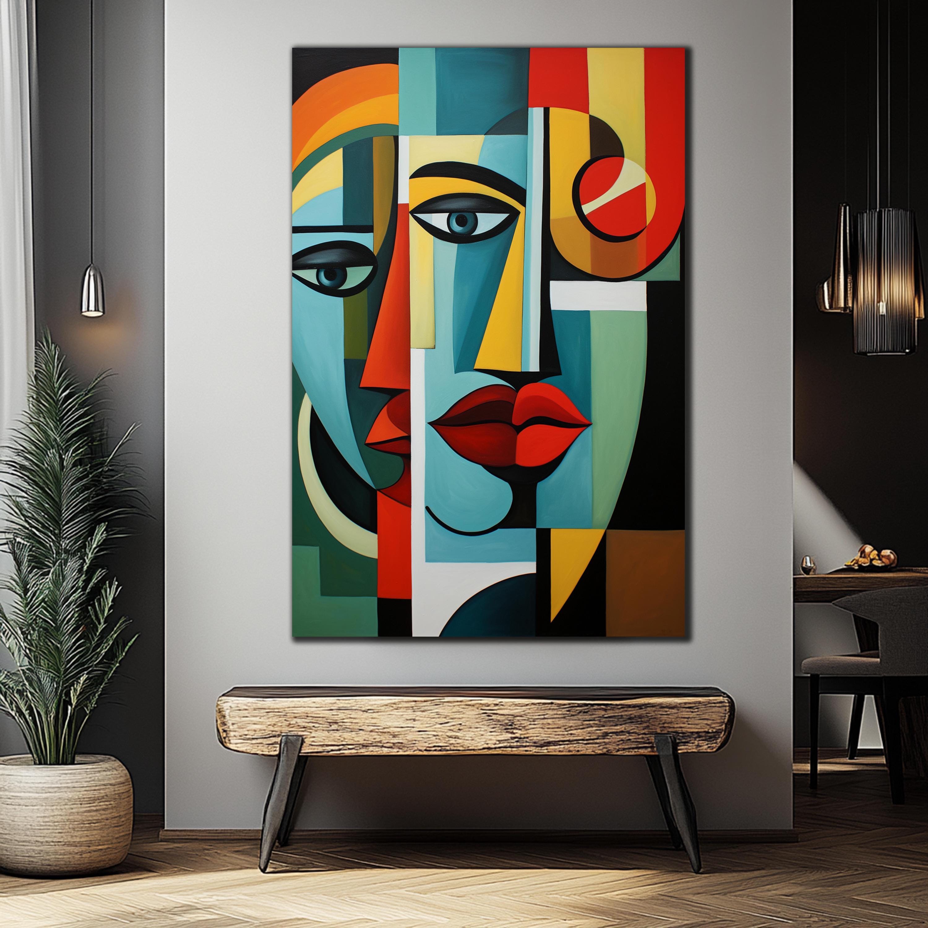 Pablo Picasso Wall Art-lips Wall Art-modern stained glass-tempered ...