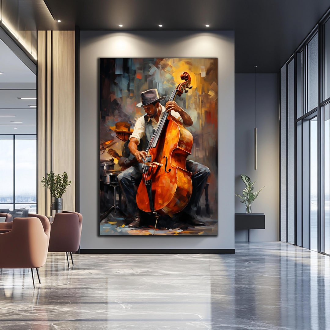 Musical Wall Art-jazz Wall Art-tempered Glass Wall Art-music Wall Decor ...