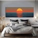 Sunset Wall Art-landspace Panoramic Wall Art-tempered Glass Wall Art ...