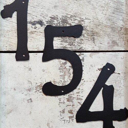 NEW House Numbers Powder Coated Black or Brown Numbers - Etsy