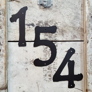 NEW - House Numbers - Powder Coated Black or Brown Numbers - Steel - Etsy