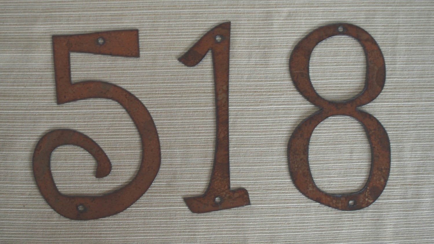 Rustic Metal 4 inch TO 8 inch Individual House Numbers | Etsy