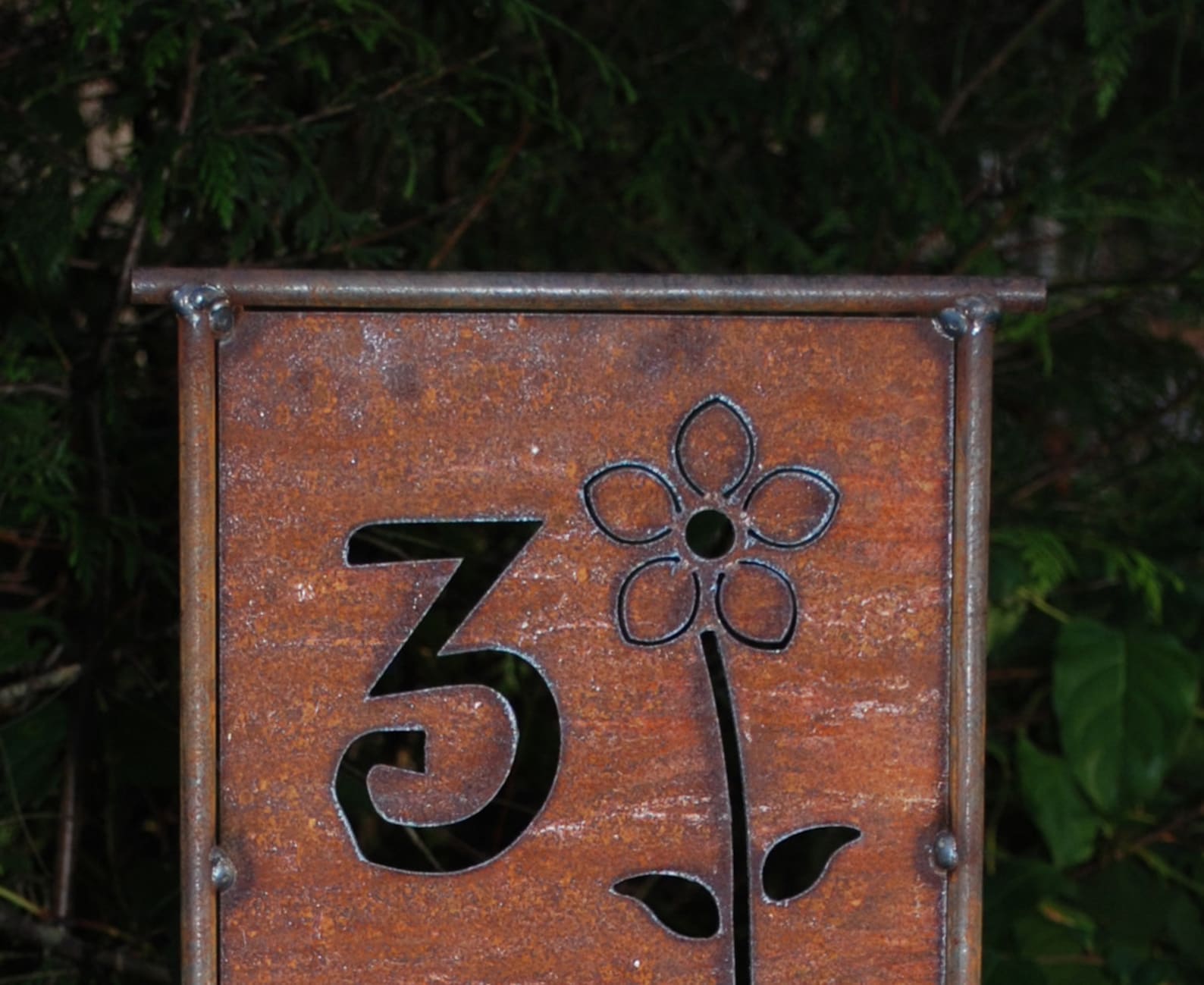 NEW HOUSE ADDRESS Panel Stake Rusted Steel 6 Designs to Choose From - Etsy