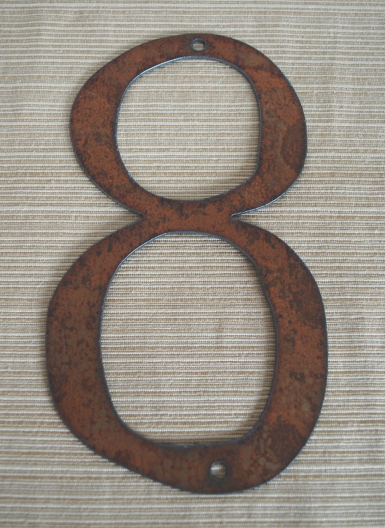 Individual House Numbers OR Letters Rustic Metal 4 Inch TO - Etsy Canada
