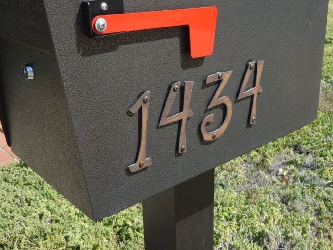 Individual House Numbers OR Letters- Rustic Metal - 4 Inch TO 8 Inch ...