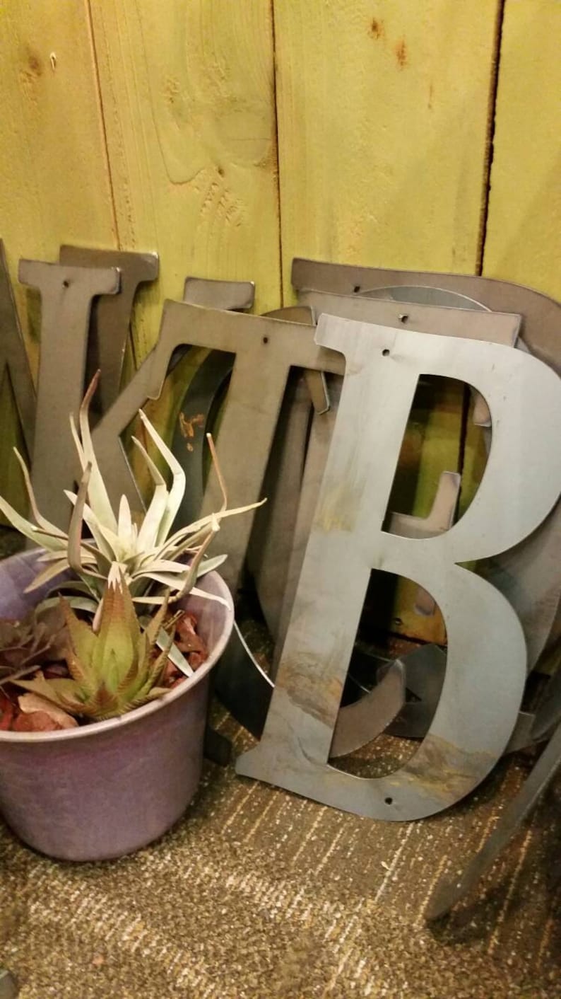 NEW Size 12 Metal Wall Letters . Numbers . Clean or | Etsy