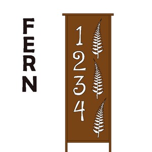 NEW - HOUSE ADDRESS Panel Stake - Rusted Steel - 6 Designs to Choose ...