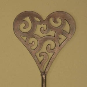 Celestial Heart Steel Garden Stake - Valentines Day - Etsy