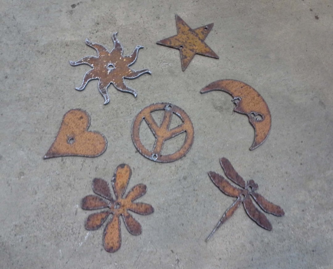 Metal Rustic Symbols / Letters - ORDER as Many Letters as You Need - 2 ...