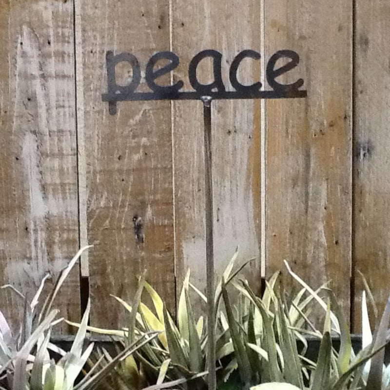 Peace Sign Yard Art - Etsy