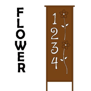 NEW - HOUSE ADDRESS Panel Stake - Rusted Steel - 6 Designs to Choose ...