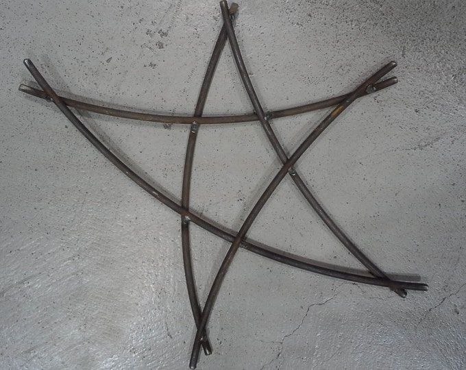 RUSTIC Metal STAR Mild Steel Welded Star Celestial | Etsy