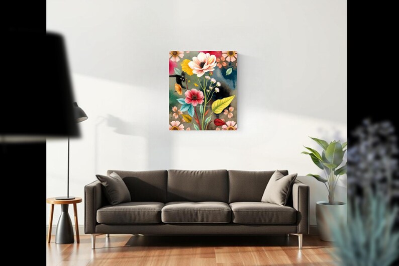 Digital Floral Art Print | High-resolution Wall Art Download | Flower ...