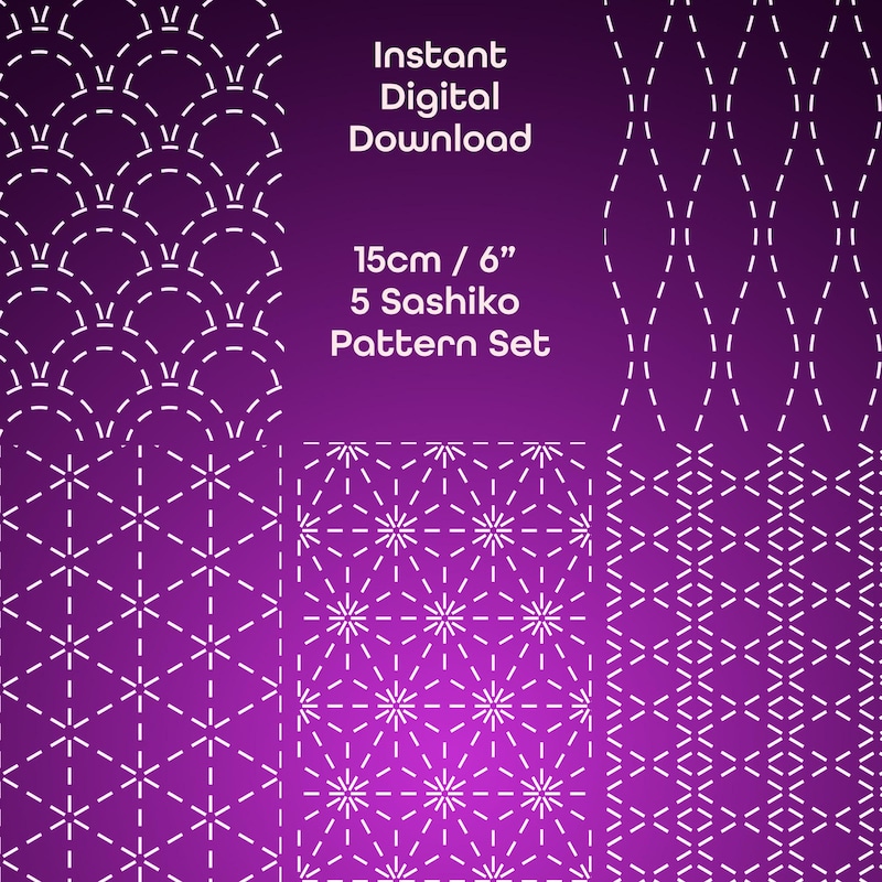 Sashiko Pattern - Etsy