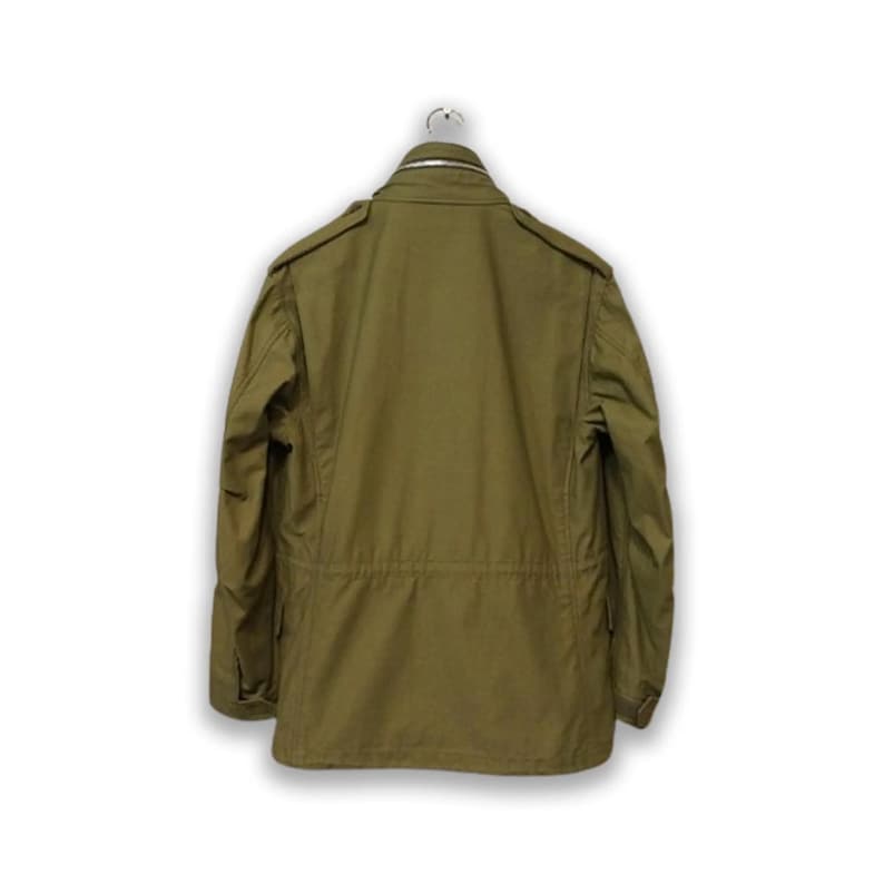 Handmade Men's Taxi Driver Jacket - Premium Cotton M-65 Jacket - Green ...