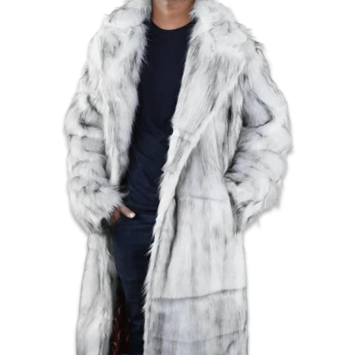 Handmade Ken Faux Fur Coat White - Inspired by Ryan Long Cosplay ...