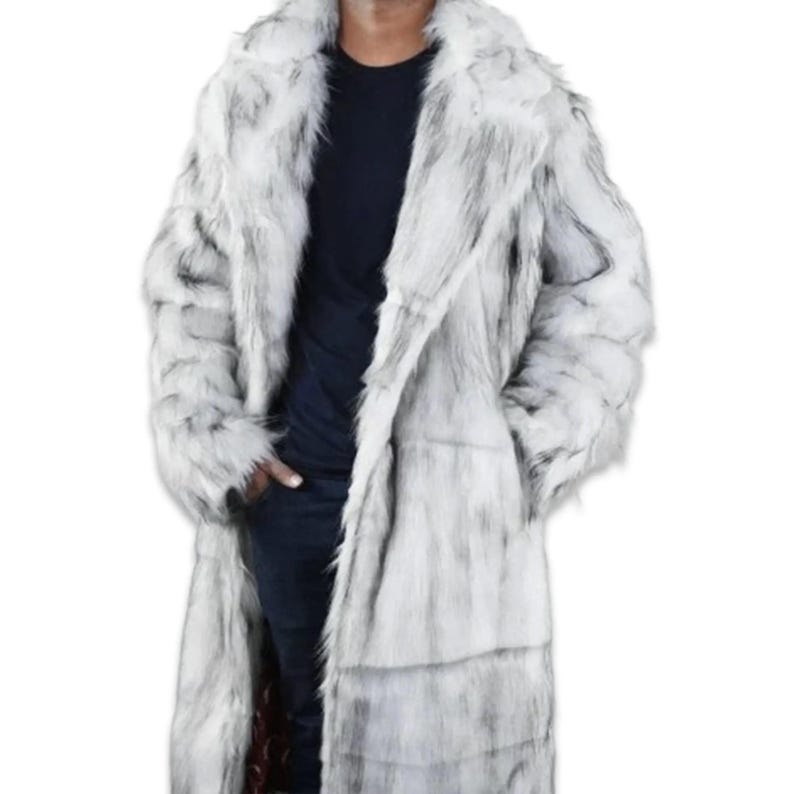 Handmade Ken Faux Fur Coat White - Inspired by Ryan Long Cosplay ...