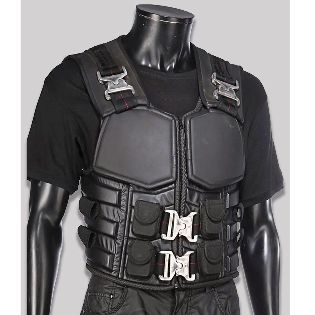 Handmade Men's Black Snipes Vest Men 100% Genuine Leather Vest Premium ...