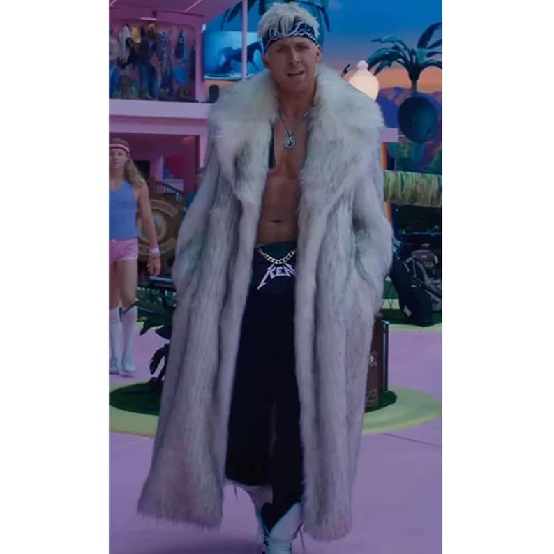Handmade Ken Faux Fur Coat White - Inspired by Ryan Long Cosplay ...