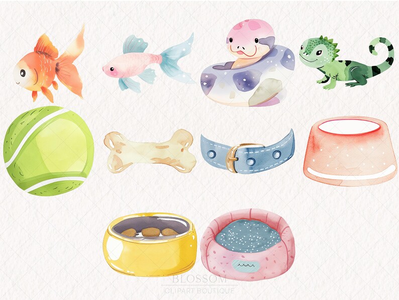 Watercolor Pets Clipart Bundle | Cute Dog and Cat Printables | Digital ...