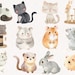 Watercolor Pets Clipart Bundle | Cute Dog and Cat Printables | Digital ...