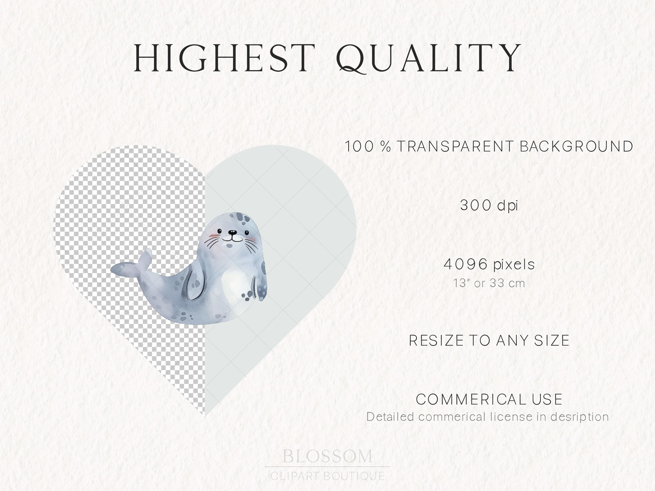 Watercolor Clipart Arctic Animals Set | Cute Polar Wildlife ...