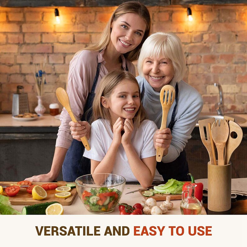 Cobra Kai Cooking Utensil Set, Cobra Kai Bamboo Spoon Set, Kitchen Gift ...