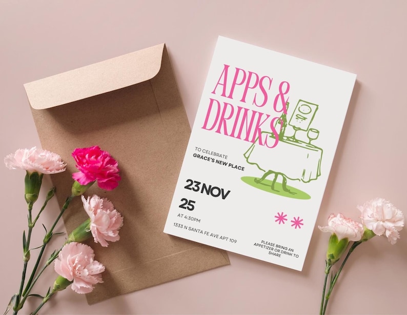 House Warming Party Invitation, Invitation Template, Digital Download ...