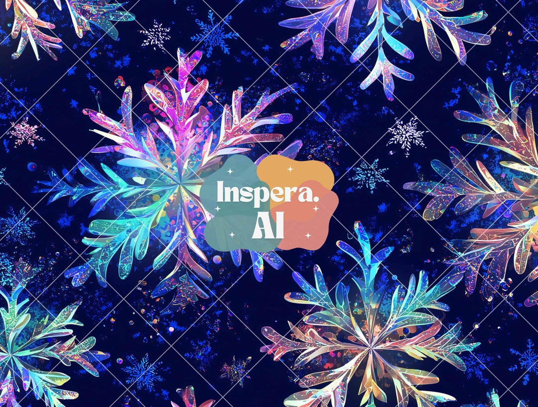 Snowflake Dark Background Seamless Pattern, Digital Paper, Snowflake ...