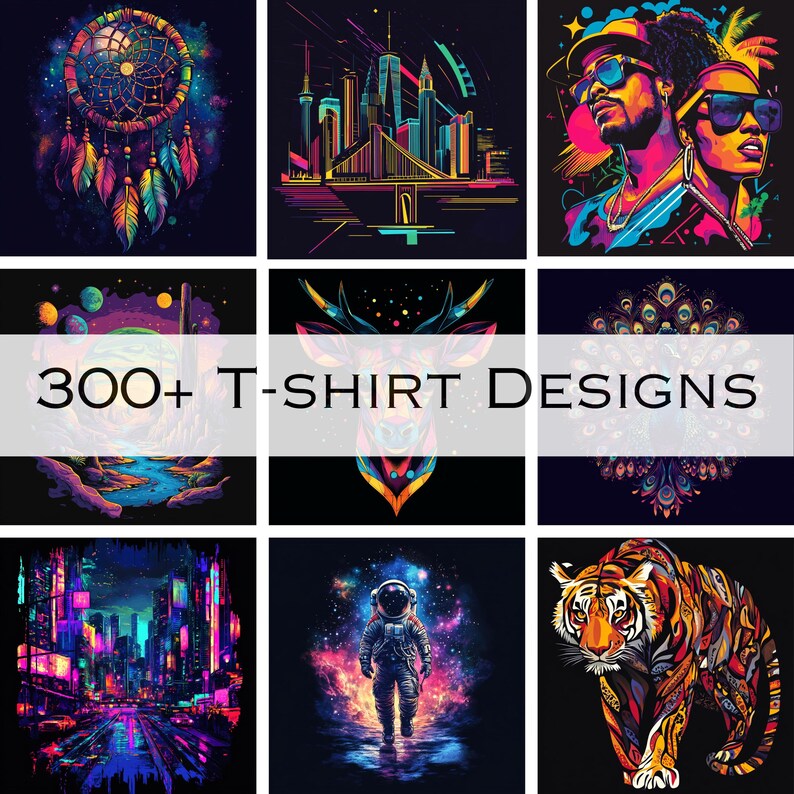 300+ T-shirt Design Bundle Retro - Vintage for Men Women Children PNG ...