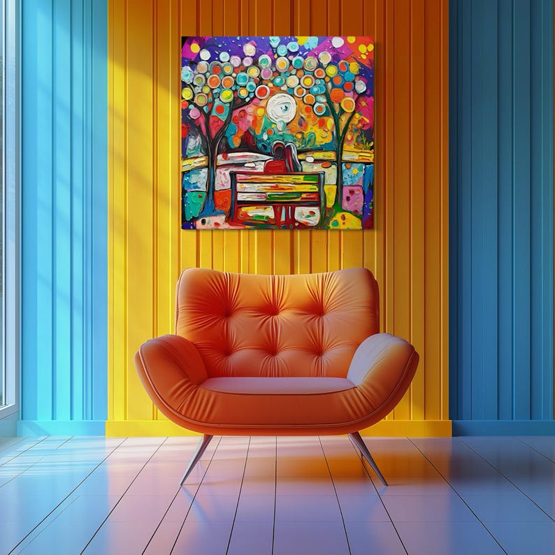Romantic Night - Canvas Wall Art - Etsy