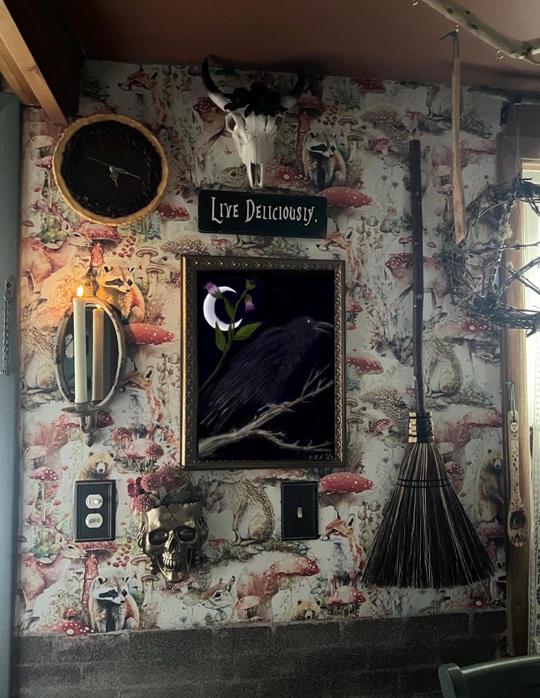 Baba Yaga Approved Gothic Wall Art Corvid Prints for Hauntingly ...