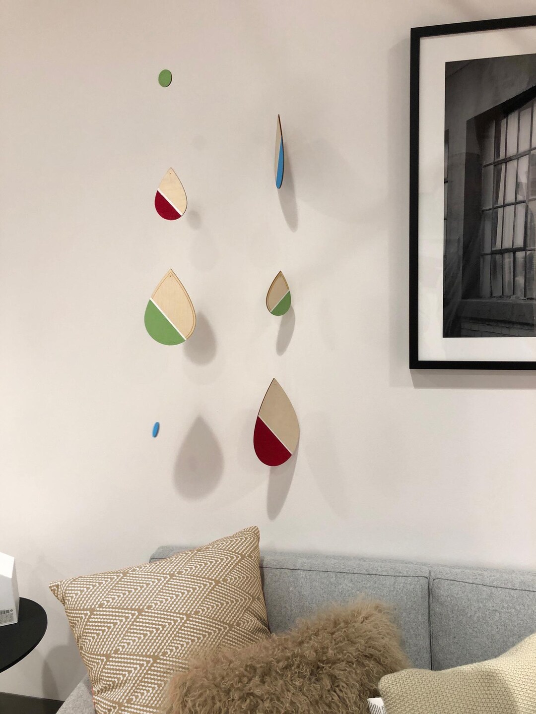 Midcentury Modern Mobile Teardrop Design Hanging Mobile Minimalist ...