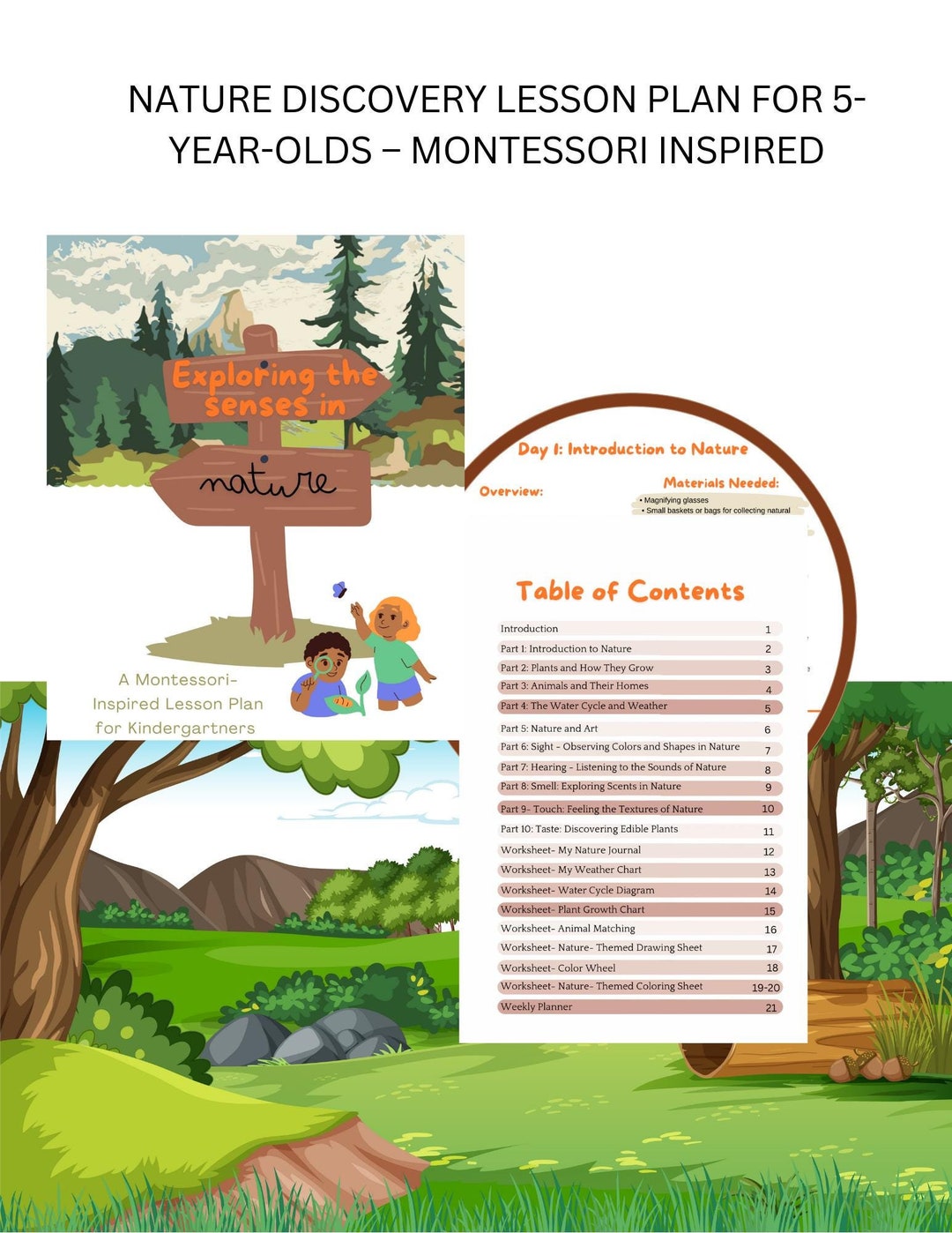 Nature Exploration Lesson Plans Comprehensive Montessori Activities for ...