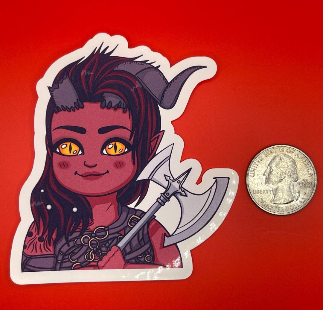 Baldur's Gate 3 Chibi Karlach Sticker - Etsy