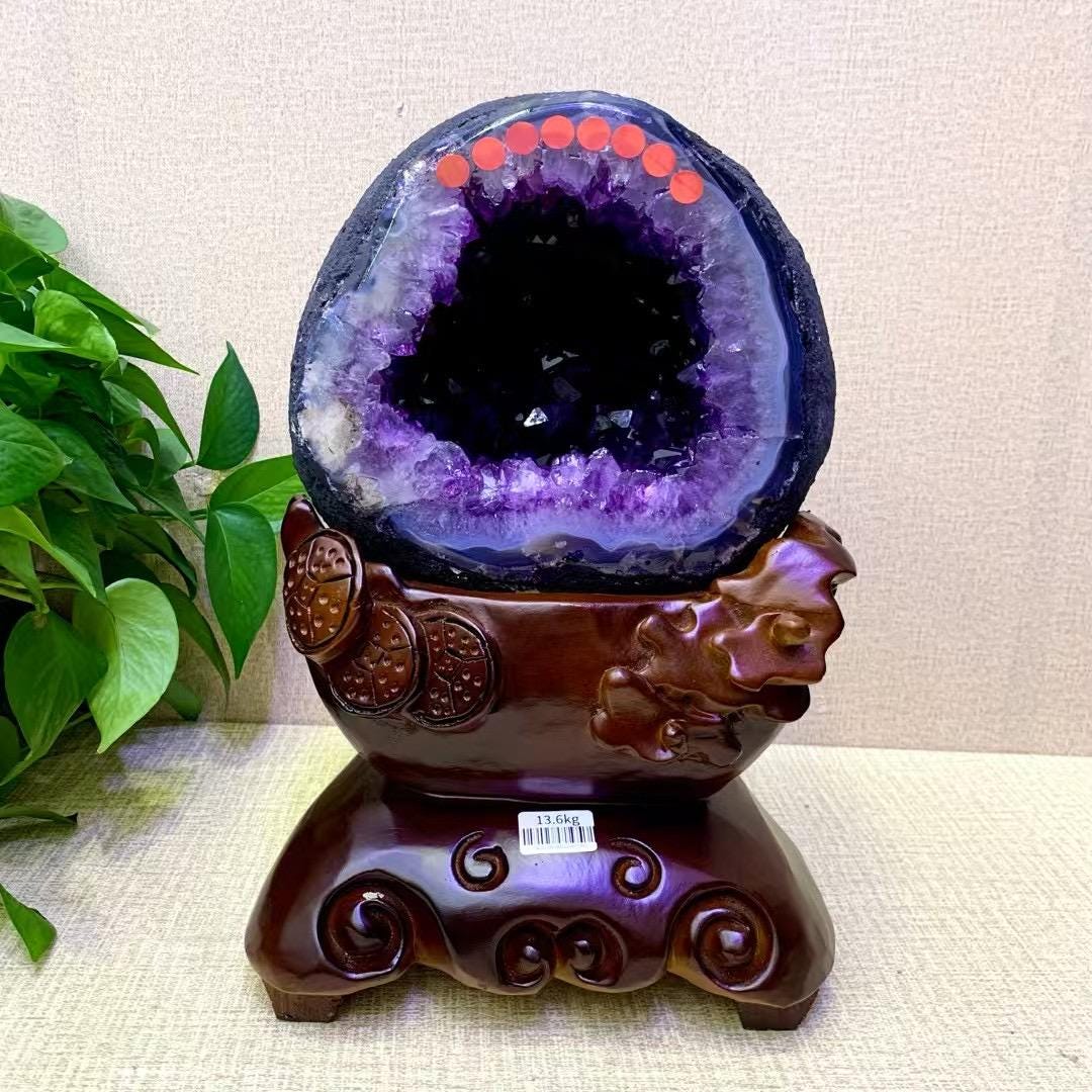 28.2lb Natural Crystal Amethyst Uruguay Vug Amethyst Mineral Amethyst ...