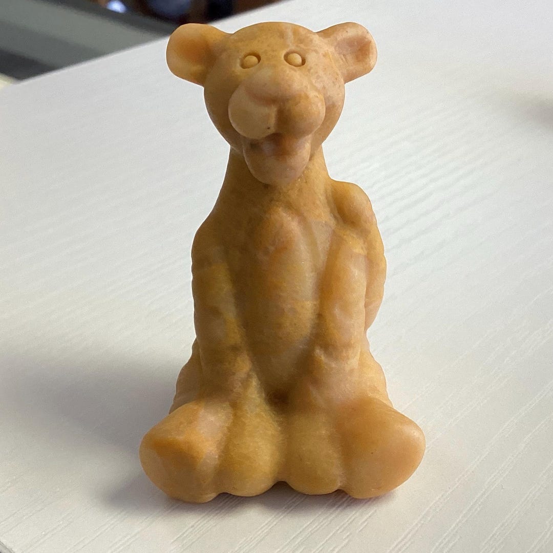 2.3” Tiger Cartoon Character, Natural Yellow/orange Calcite Crystal ...