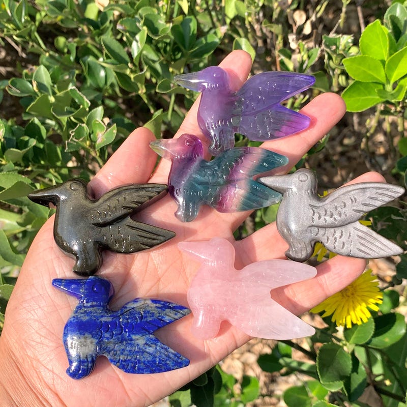Hummingbird Crystal - Etsy
