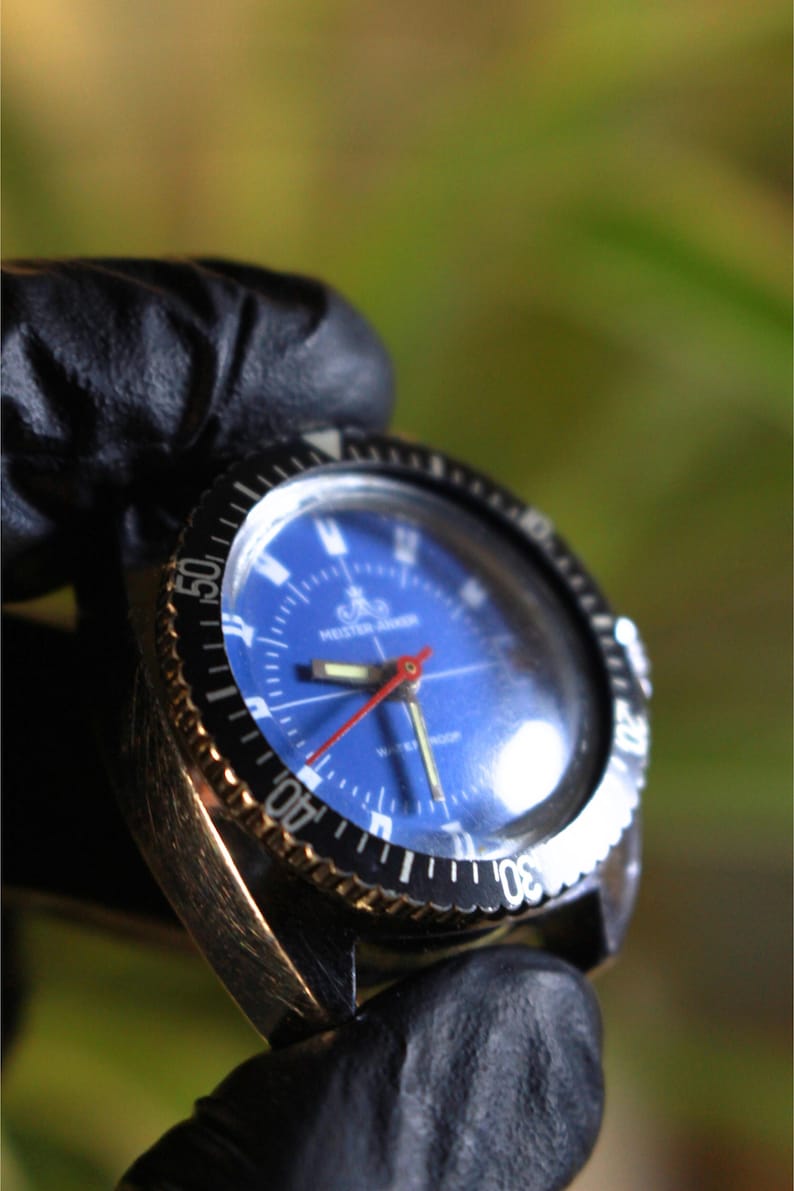 Vintage German Diver Watch Meister-anker !1970s! - Etsy