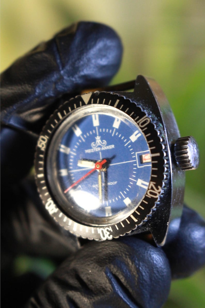 Vintage German Diver Watch Meister-anker !1970s! - Etsy