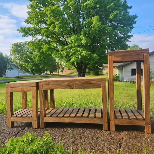 Rustic Plant Stand - Etsy