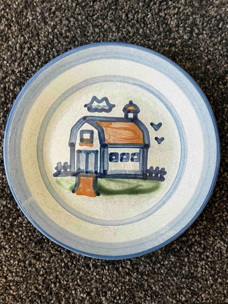 Vintage M.A. Hadley Pottery Plates 8" Diameter - Etsy