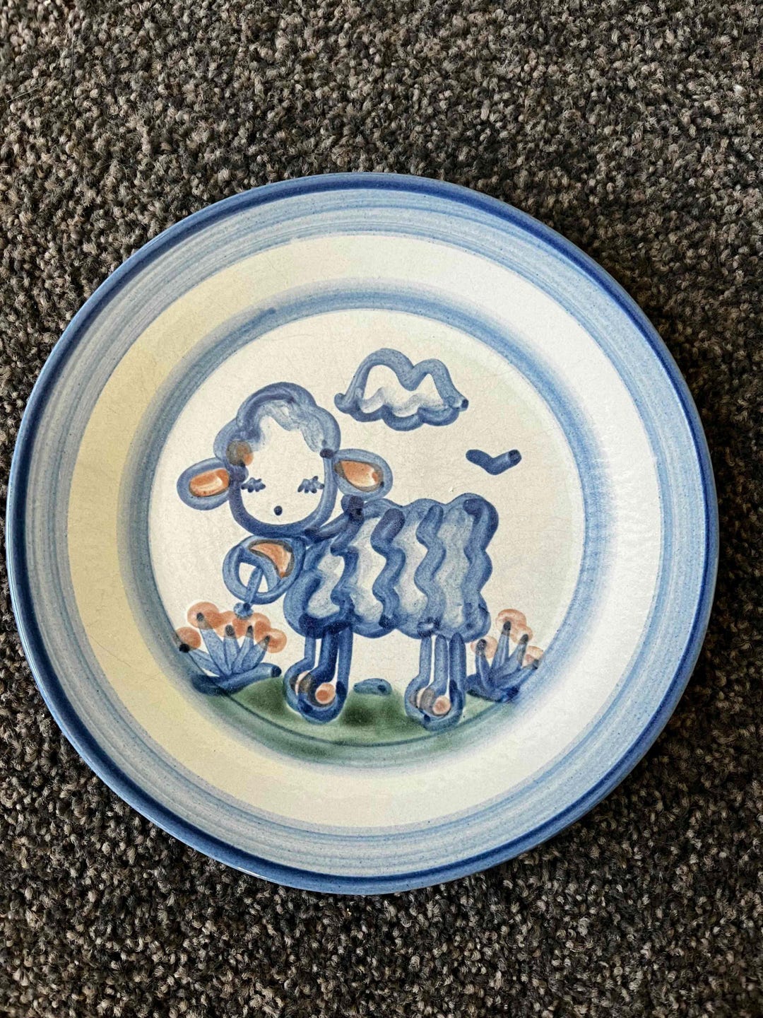 Vintage M.A. Hadley Pottery Plates 8" Diameter - Etsy