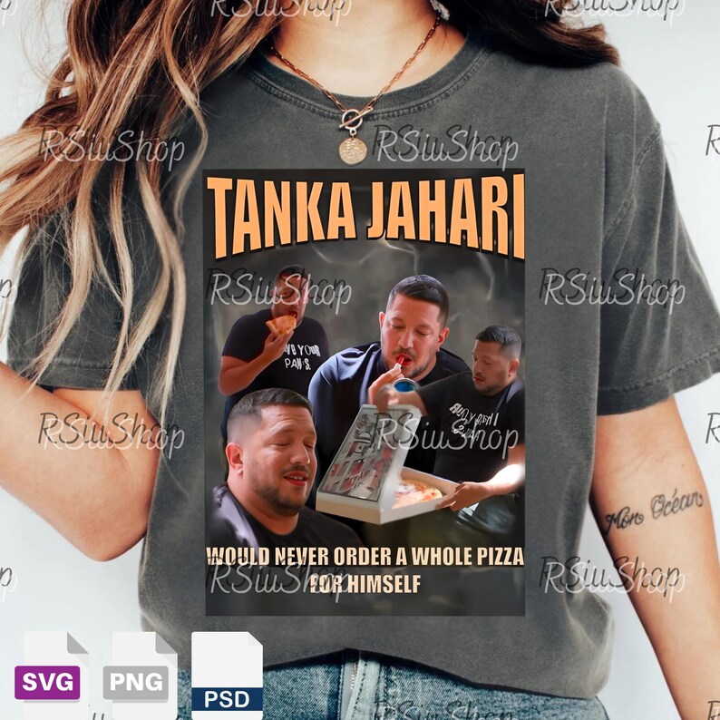 Tanka Jaharis Whole Pizza Meme PNG, Funny Food Lover Humor, Sarcastic ...