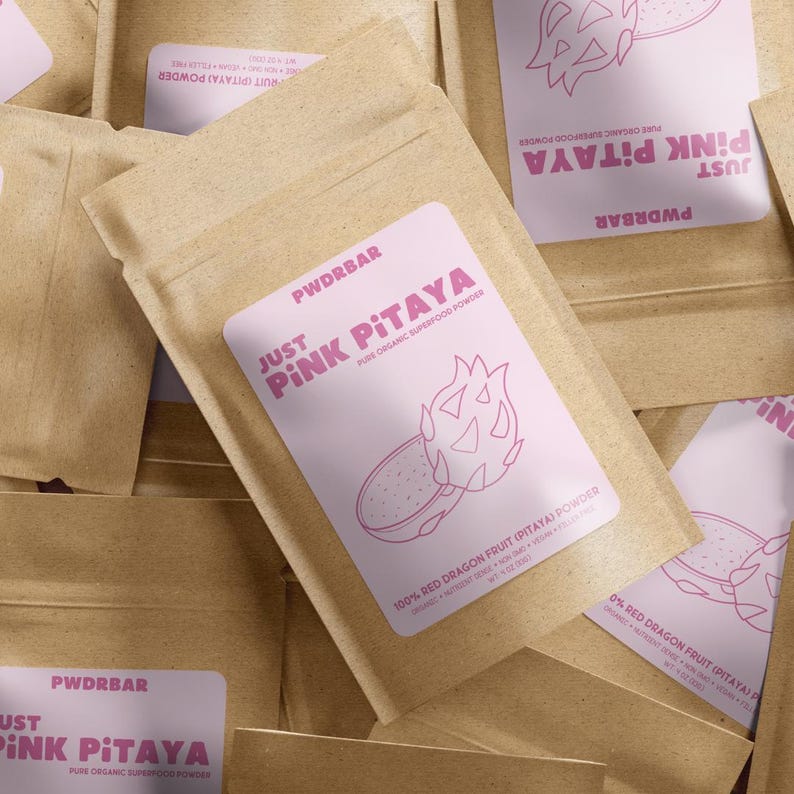 Just Pink Pitaya Powder | Pure Superfood Red Dragon Fruit Food Dye ...