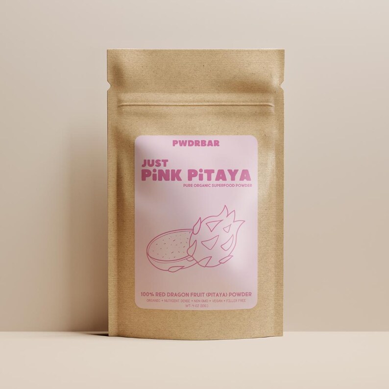 Just Pink Pitaya Powder | Pure Superfood Red Dragon Fruit Food Dye ...
