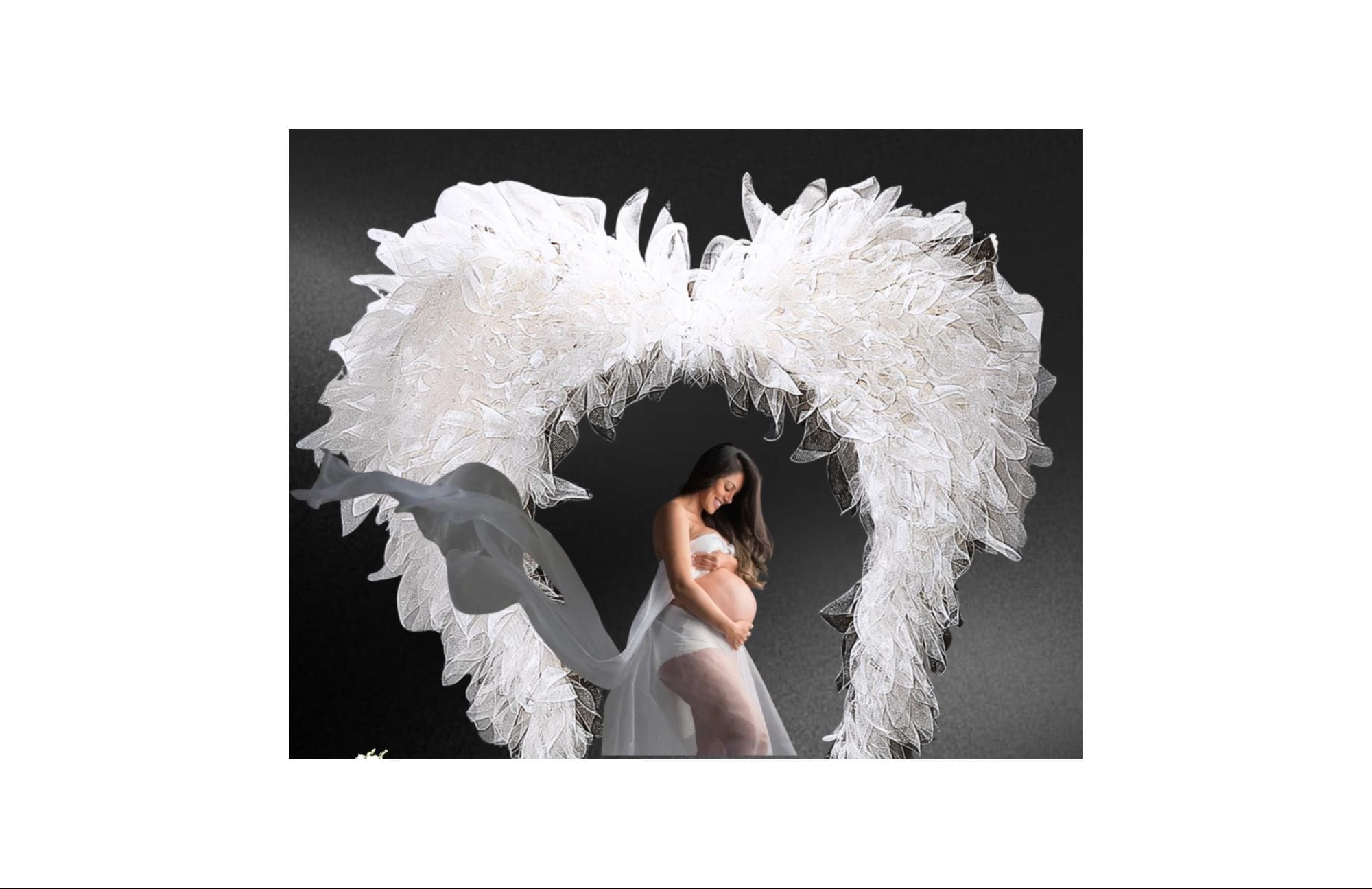 White Angel Wing Arch, Wedding Arch, Fiesta De Quinceanera Prop, Prom ...