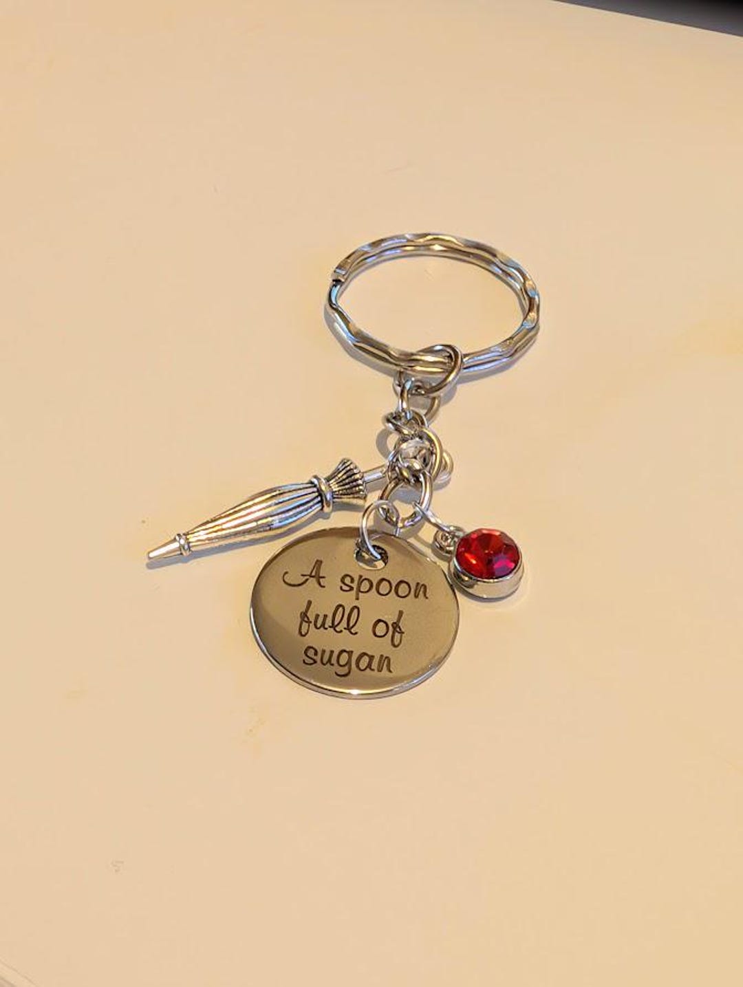 Disney Mary Poppins Inspired Spoonful of Sugar Keyring, Mary Poppins ...
