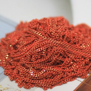 The Shiny Orange Chain - Etsy