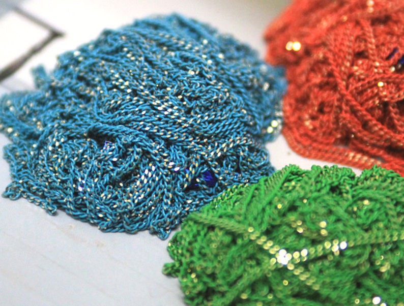 Three Shiny Color Chains - Etsy